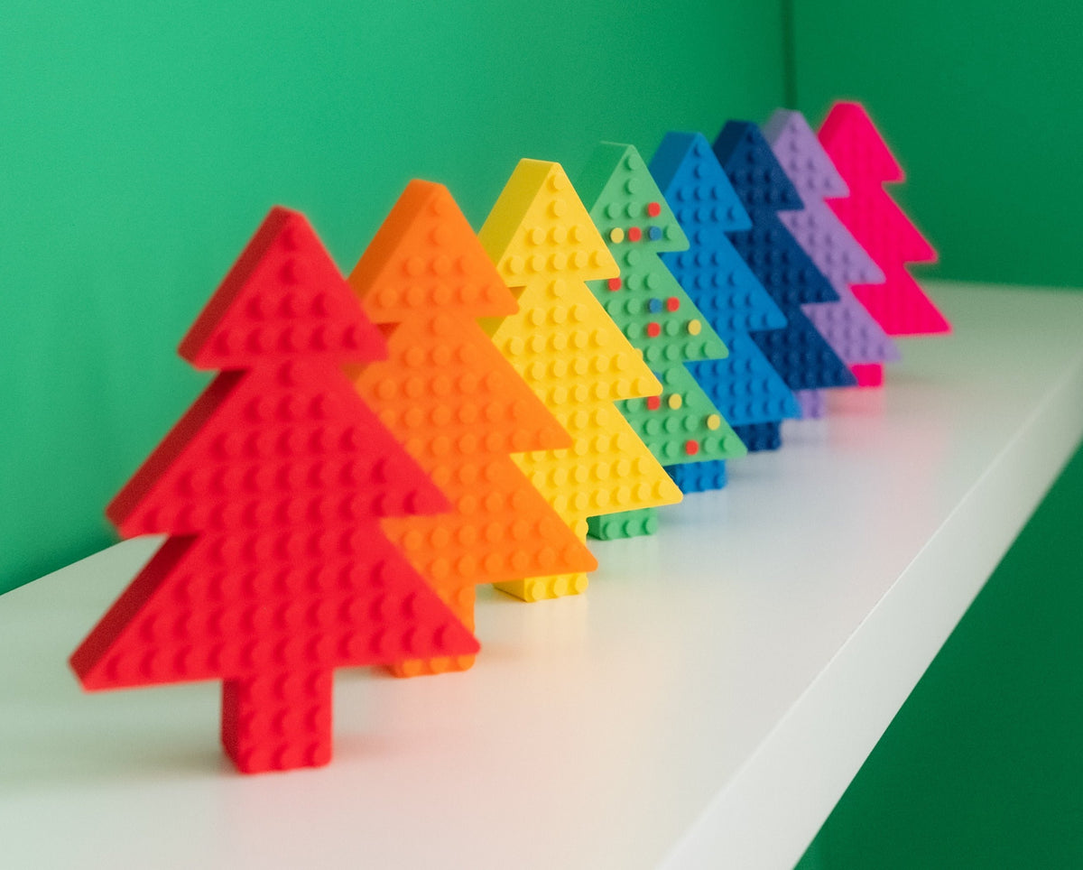 10x Brick Christmas Tree - Rainbow Pack – Made Happy USA