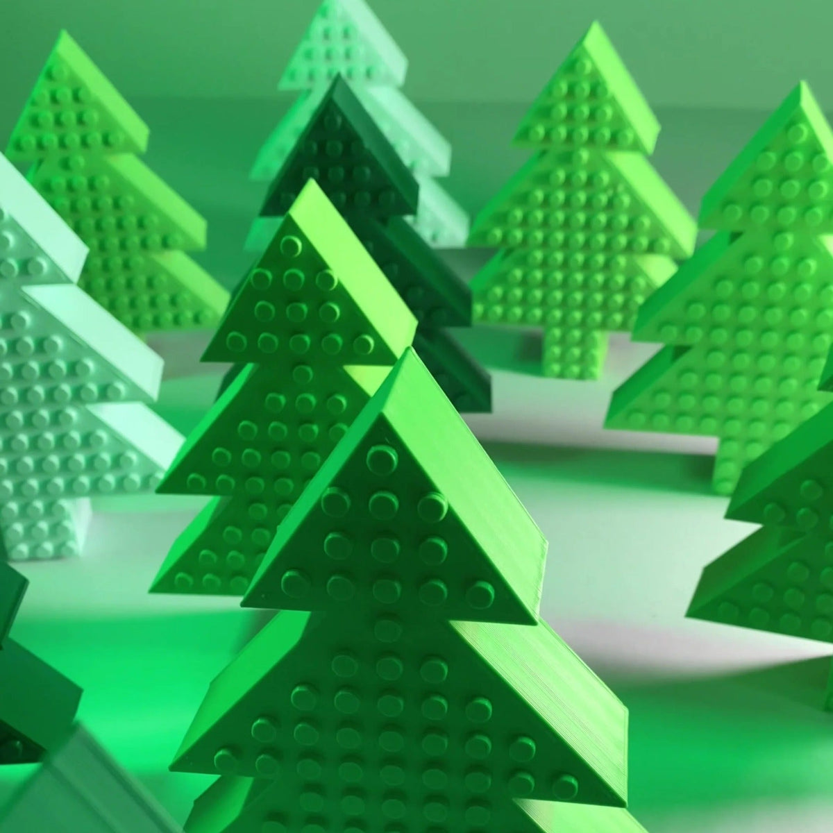 9x Brick Christmas Tree - Green Pack – Made Happy USA