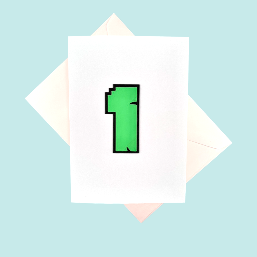 Personalised Block Mining Birthday Card – Made Happy USA